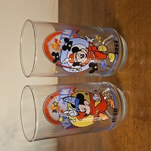 Disney | Dining | Mickey Mouse Sunoco Collectible Set 6 Glasses | Poshmark